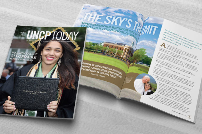 UNC Pembroke Alumni Magazine – UNCP Today – Redesign - KM Design